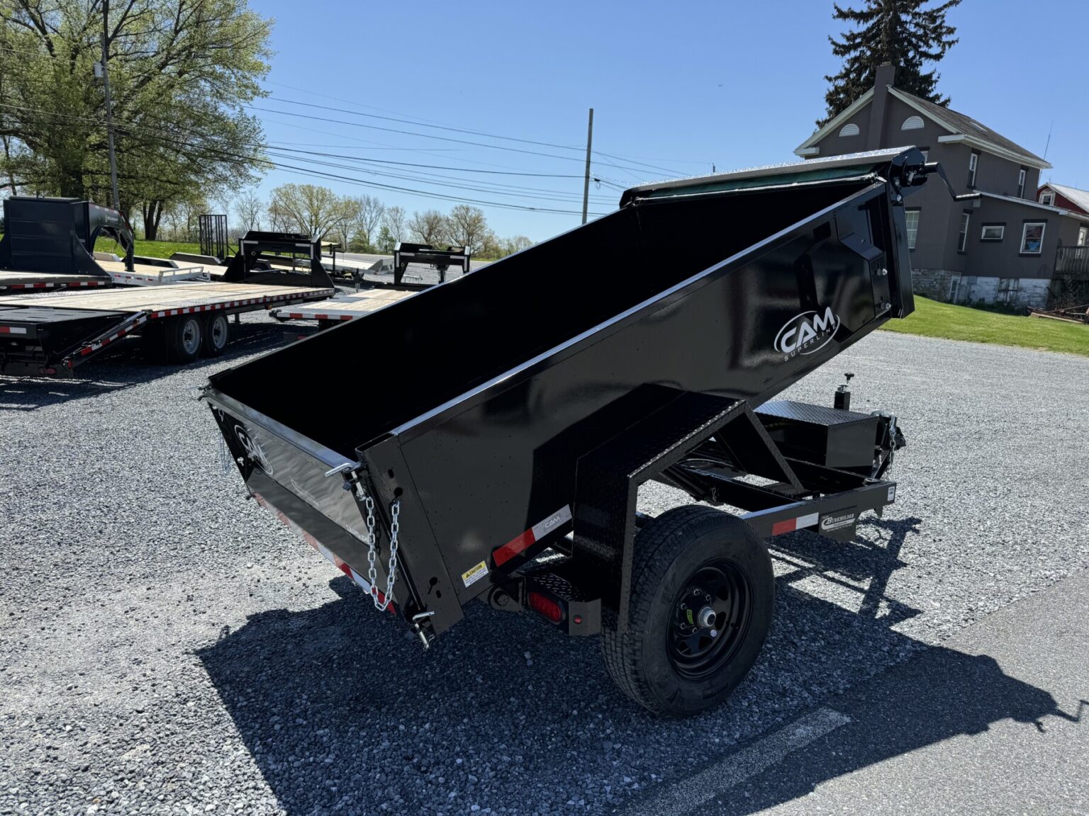5'X8' 5K CAM Superline Single Axle Dump Trailer P5508LPDT - Burkholder ...