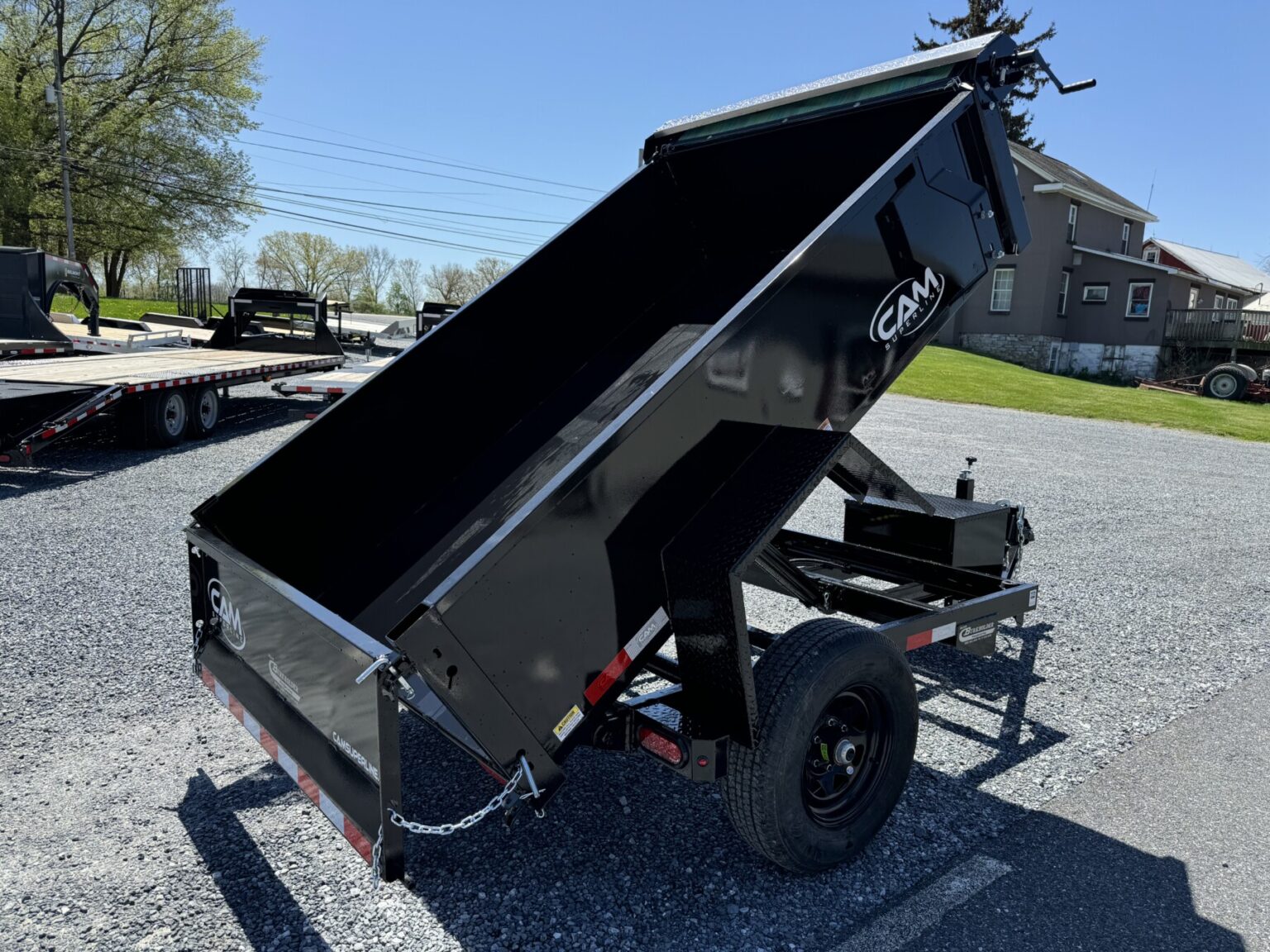 5'X8' 5K CAM Superline Single Axle Dump Trailer P5508LPDT - Burkholder ...